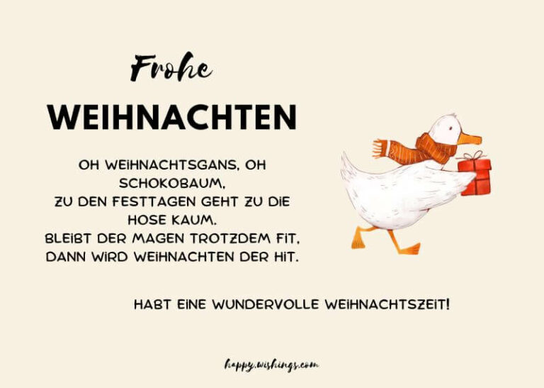Gedicht Weihnachten Kurz Lustig